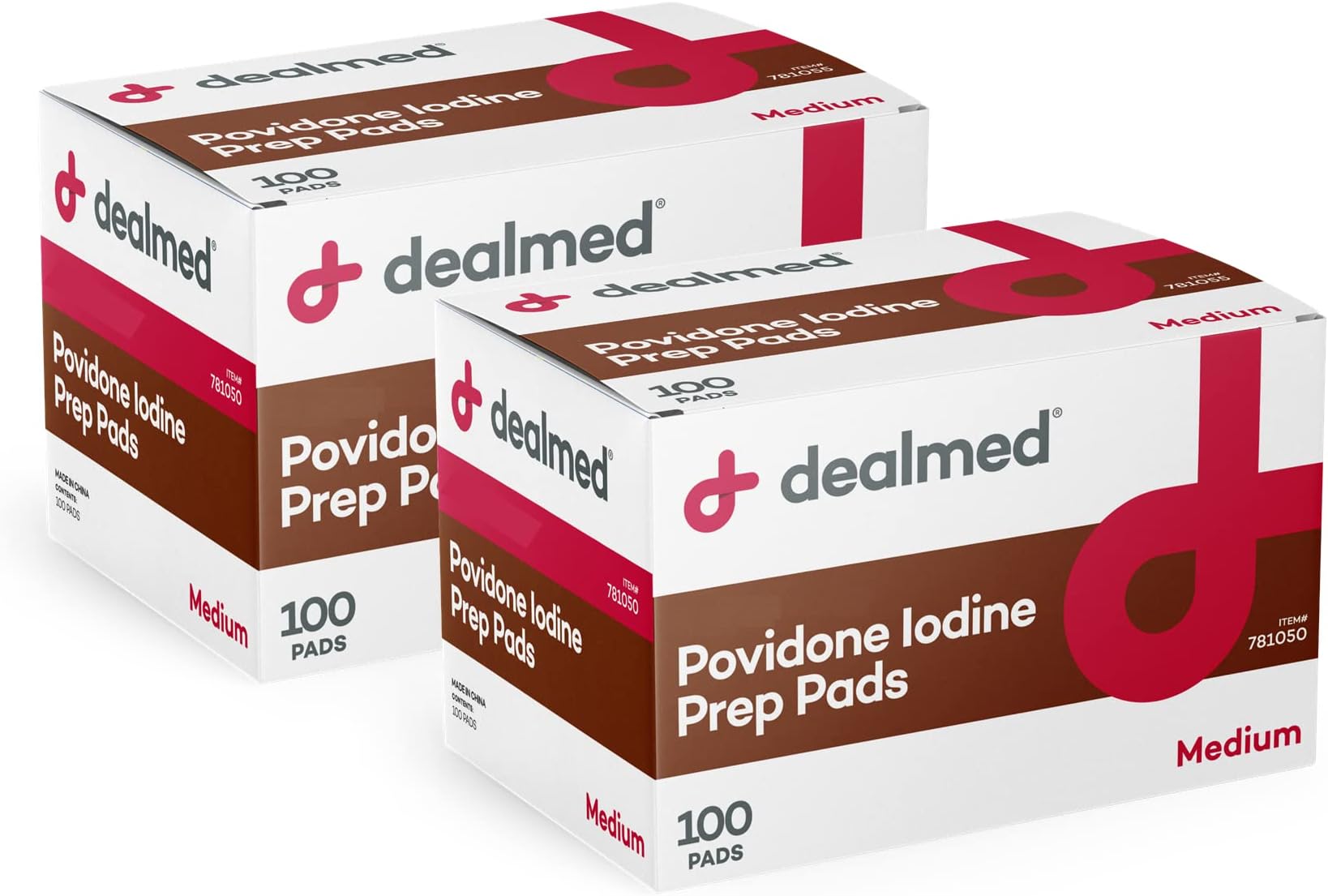 Amazon.com: Dealmed Povidone Iodine Prep Pad 10% - Individually Sealed ...