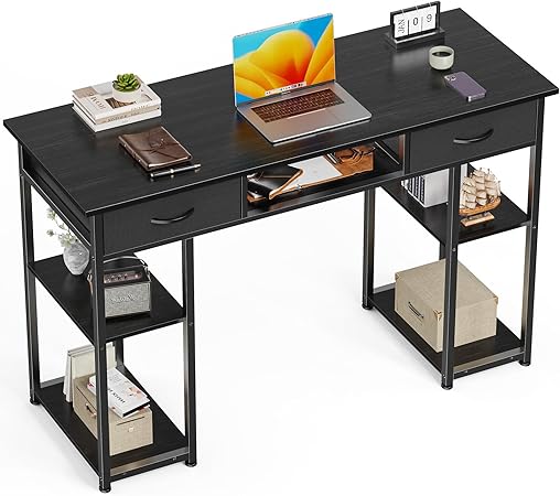 Amazon.com: Sweetcrispy Computer Desk 48 Inch Home Office Bedroom ...
