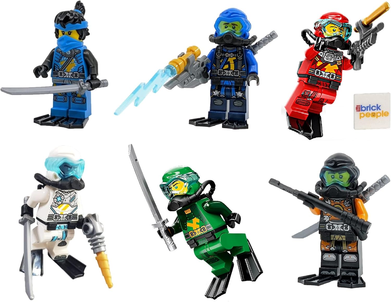 LEGO Ninjago Combo Foil Pack: Set of 6 Seabound Minifgures (Lloyd, Jay ...