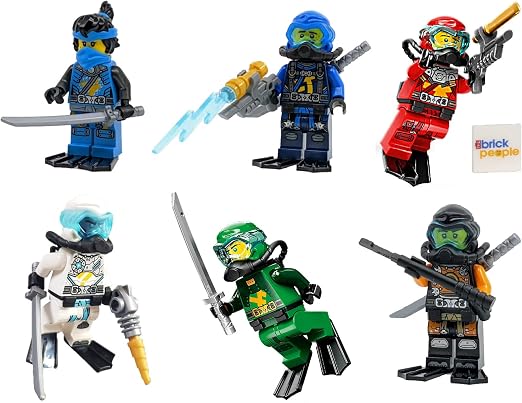 LEGO Ninjago Combo Foil Pack: Set of 6 Seabound Minifgures (Lloyd, Jay ...