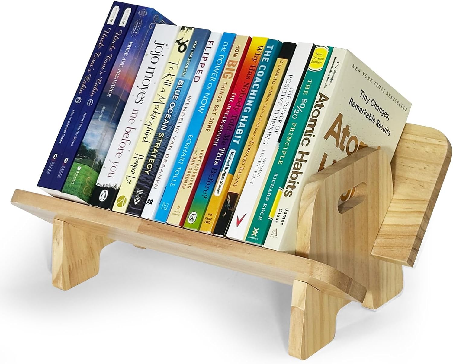 Amazon.com: Solid Wood Desktop Bookshelf & Table Top Organizer – Mini ...