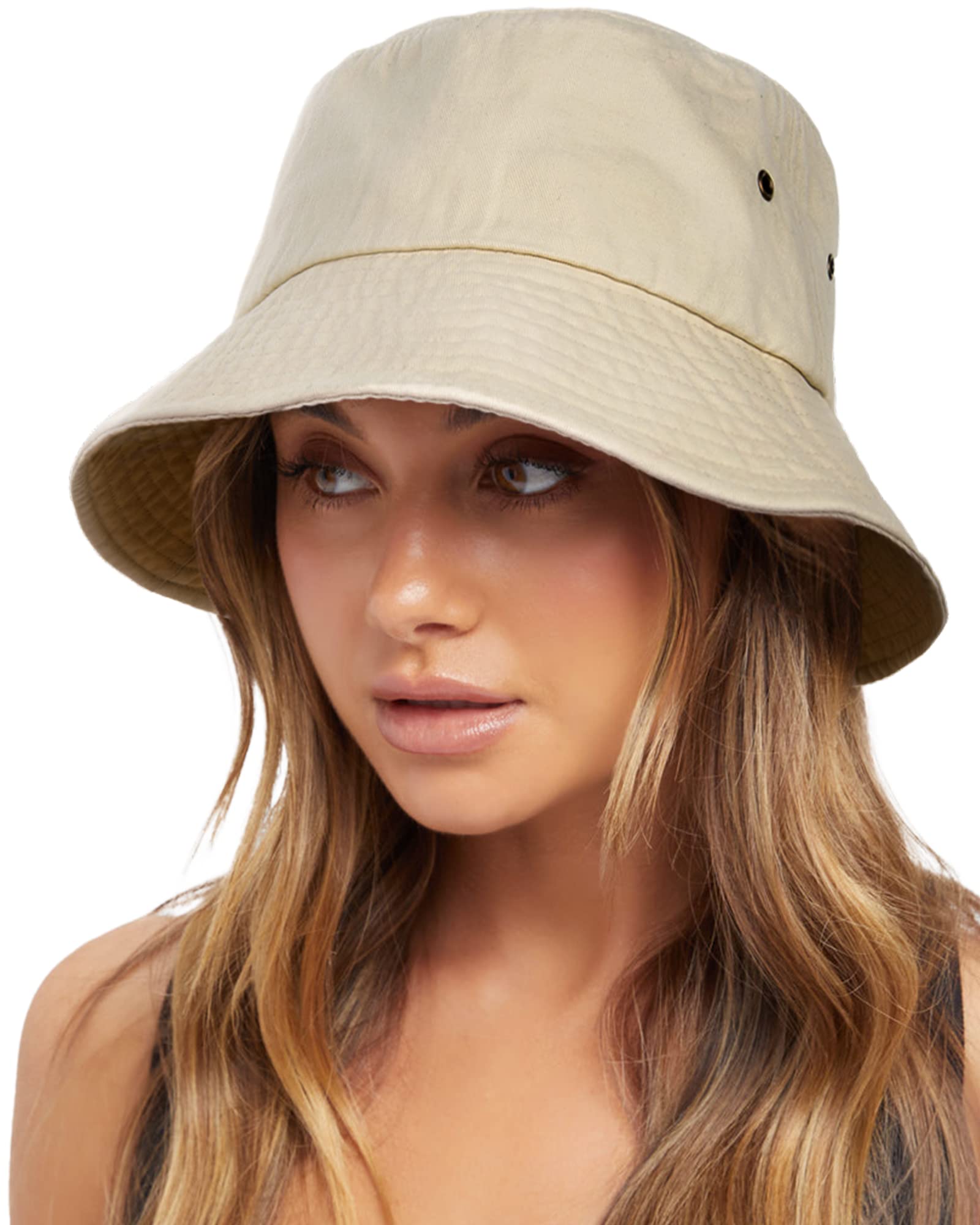 Snapklik.com : FURTALK Bucket Hats For Women Washed Cotton Packable ...