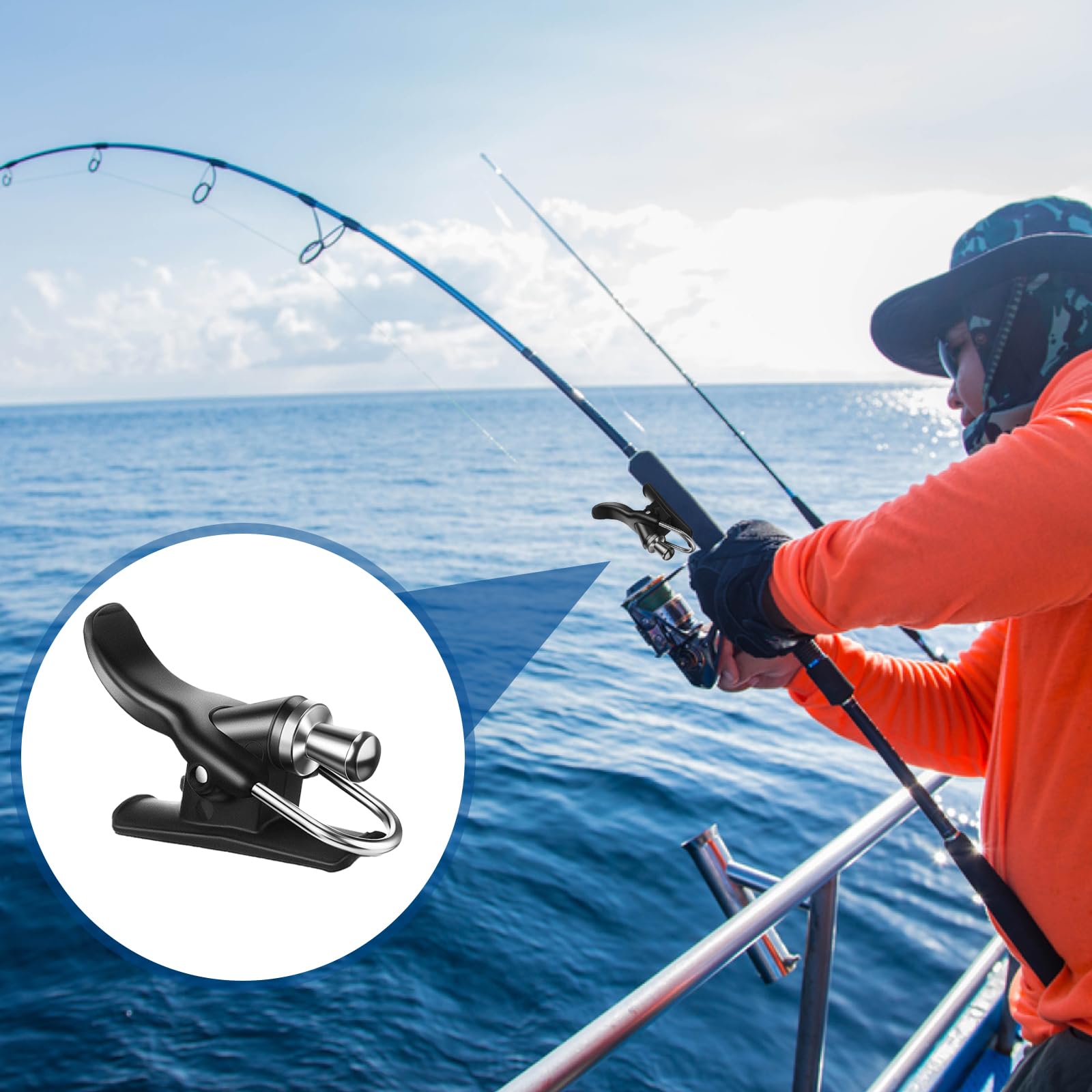 Snapklik.com : 4 Pcs Cast Cannon Surf Fishing Trigger, Aid Sea Fishing ...