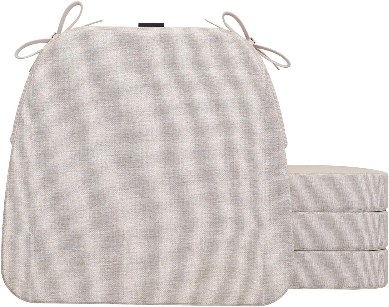 AAAAAcessories D-Shaped Chair Cushions, 2" Thick Dining Chair Pads with ...