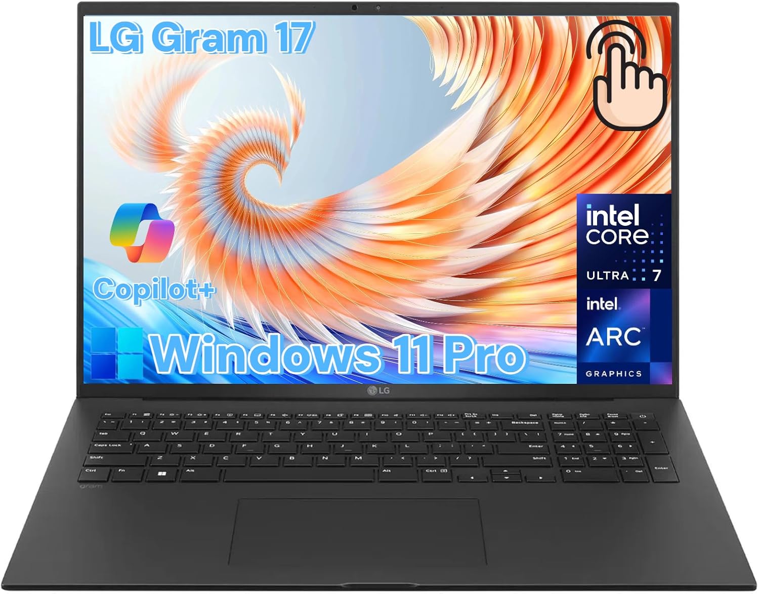 Amazon.com: LG Gram 17 Touchscreen Laptop - Thin & Light Laptop, 17.3-inch WQXGA Screen, Intel ...
