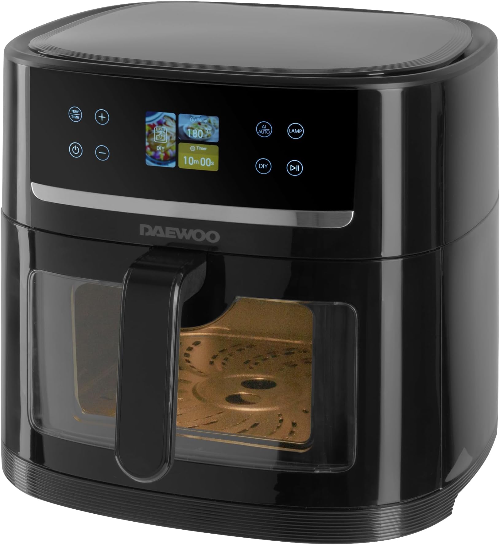 Daewoo Actuate Range, 8 Litre Air Fryer, One Touch Smart Cooking, AI ...