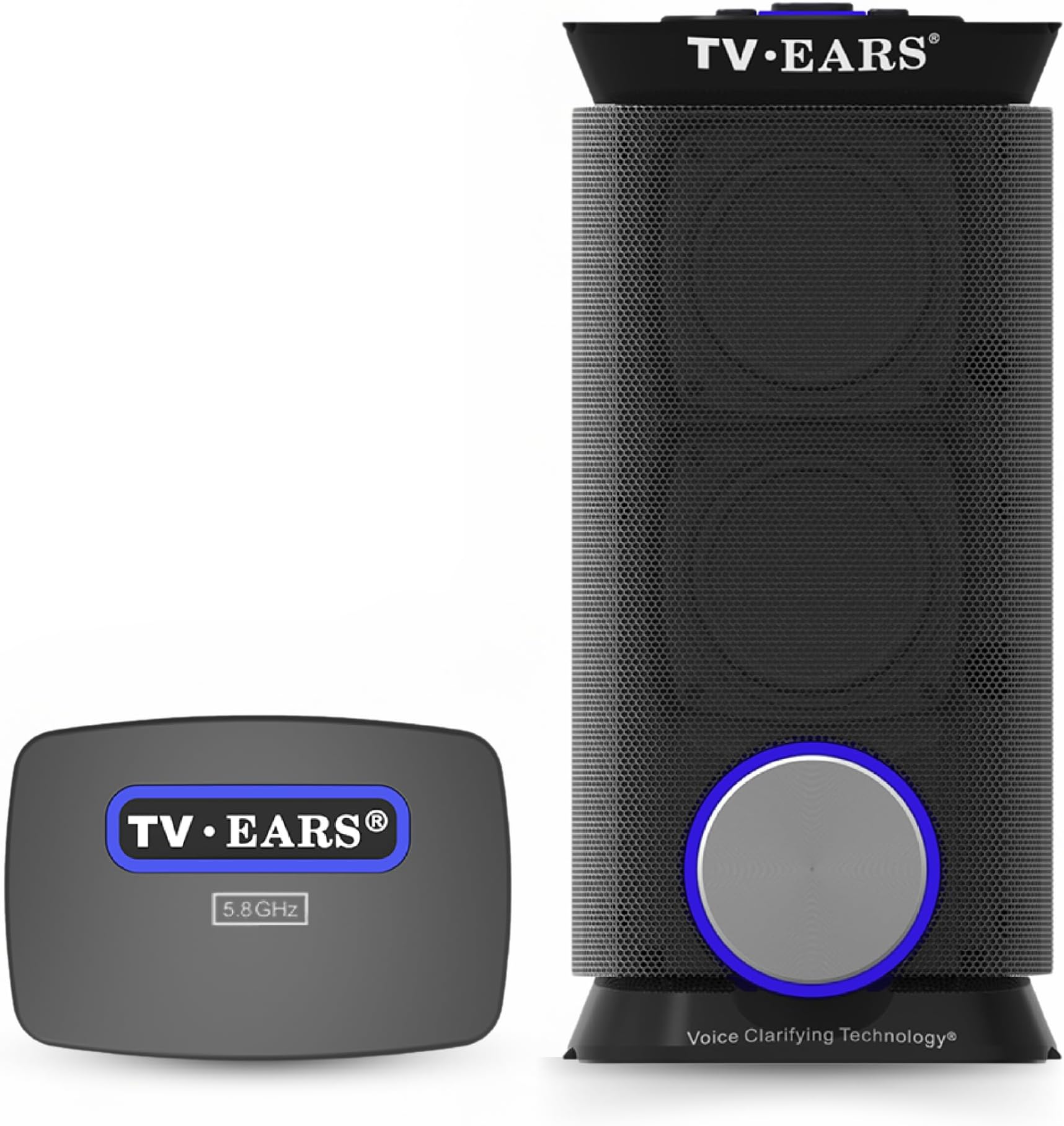 Amazon.com: TV · EARS Wireless Speaker System for TV 5.8 GHz, Voice ...