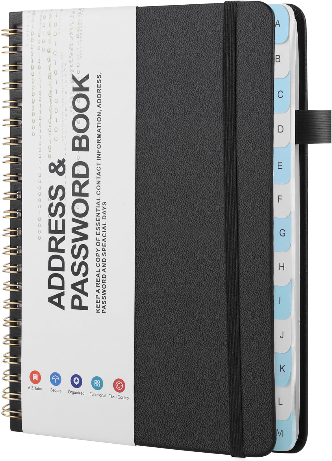 A to Z Telephone A5 Address Book A-Z Index Hard Back Cover with Pen ...