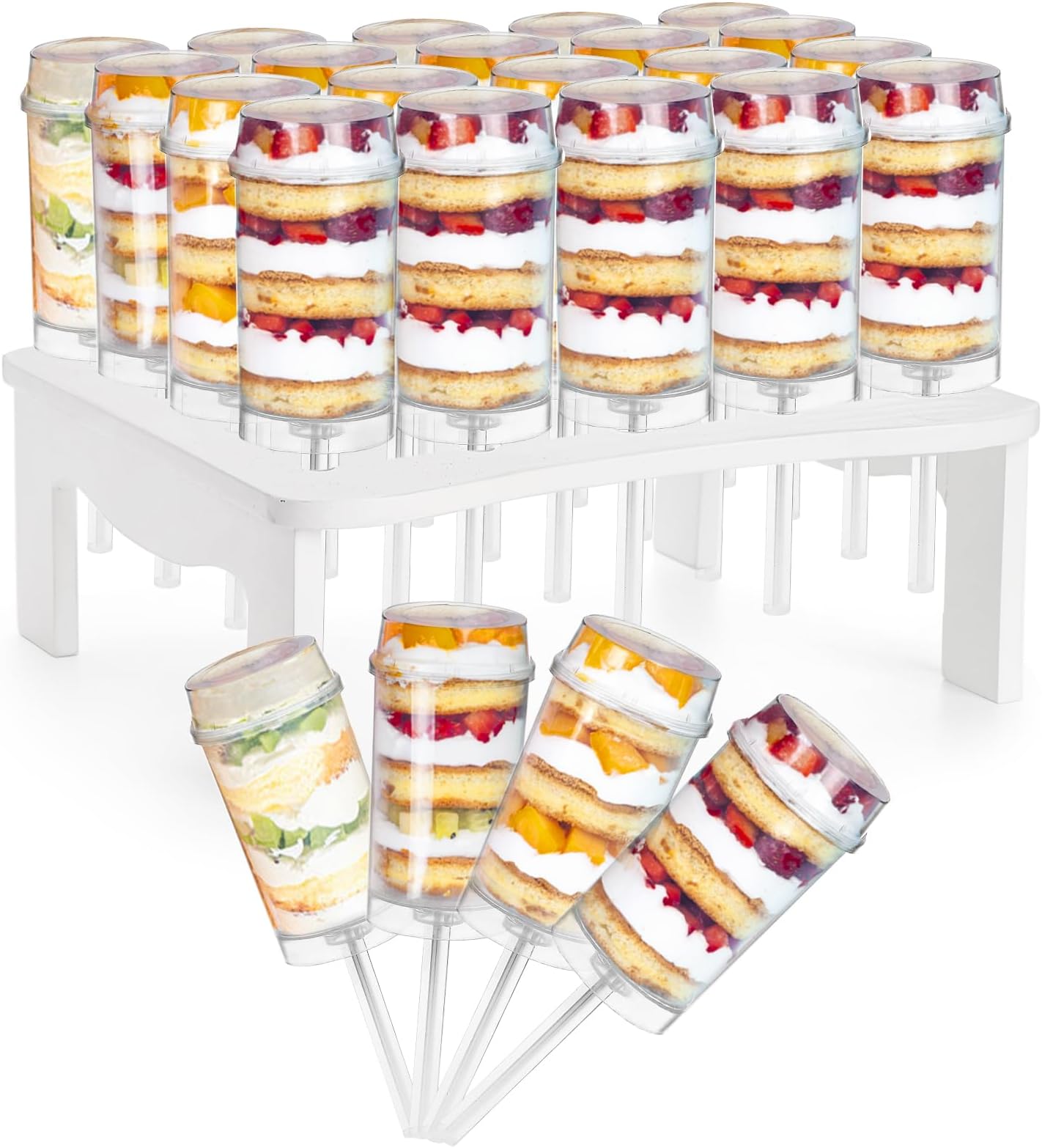 Amazon.com | 3 Tier-Clear Acrylic Push Pop Cake Display Stand 3TPP (1 ...