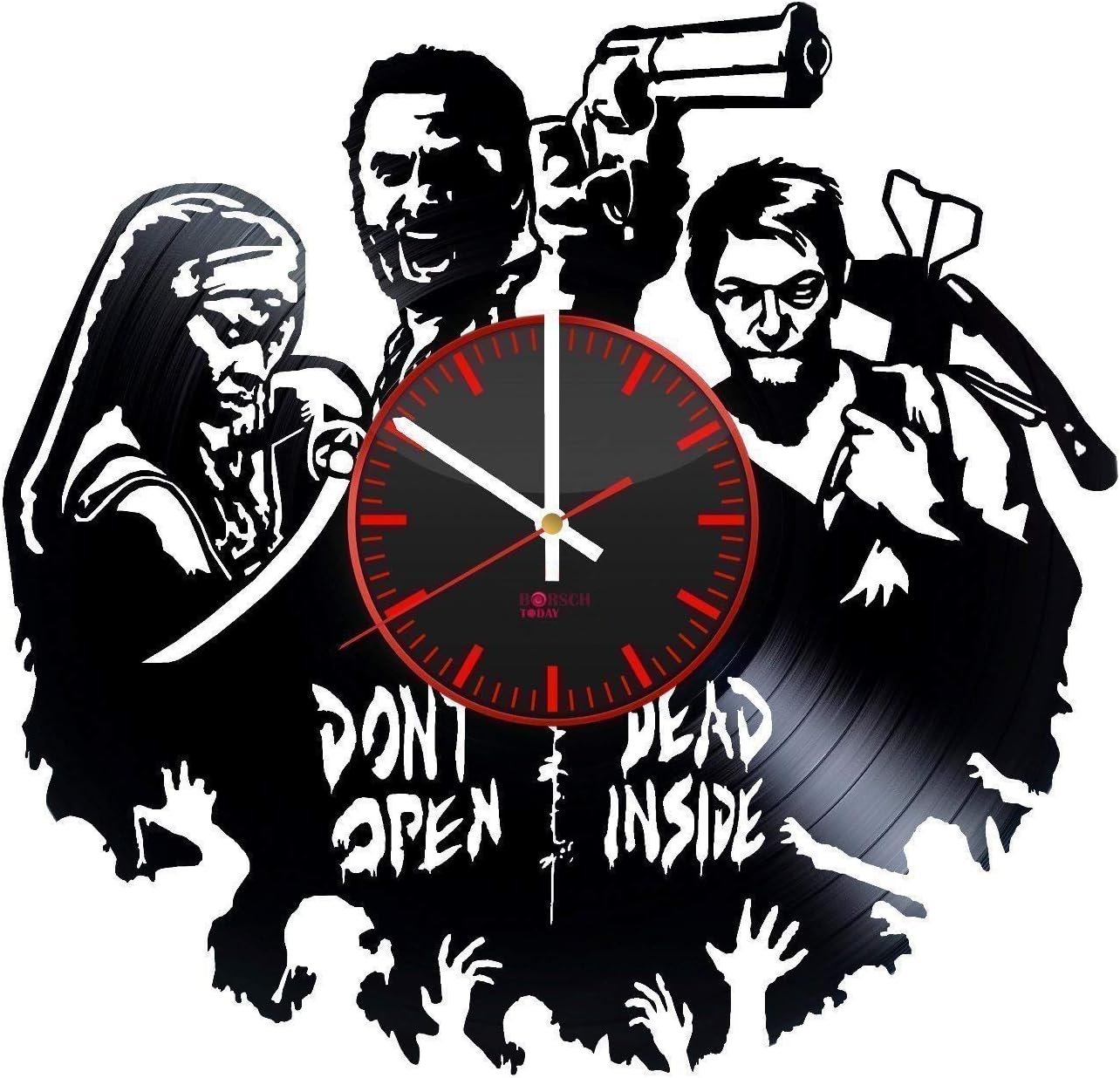 Amazon.com: Walking Dead HANDMADE Vinyl Record Wall Clock - Get unique ...