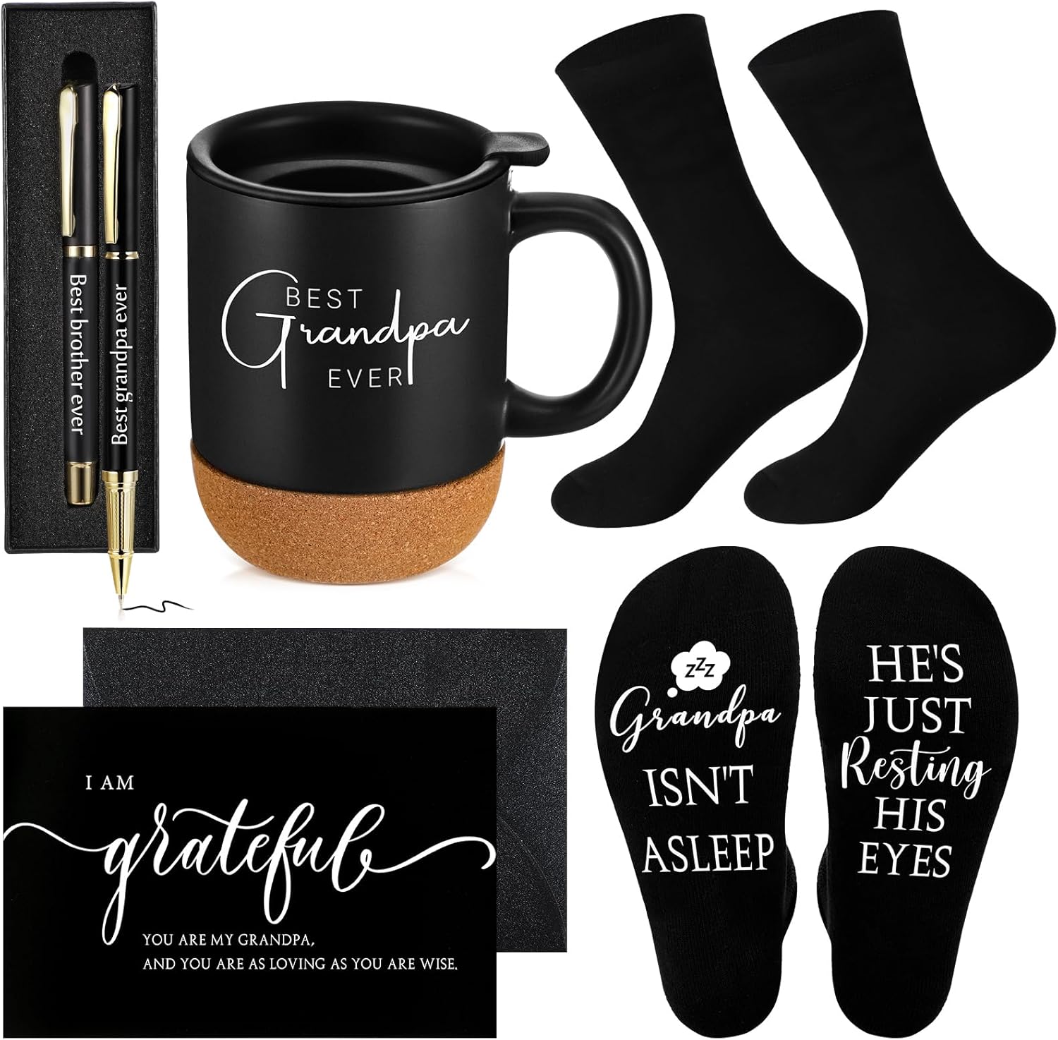 Amazon.com: ReliThick 6 Pcs Best Grandpa Gifts Set for Men Father Day ...