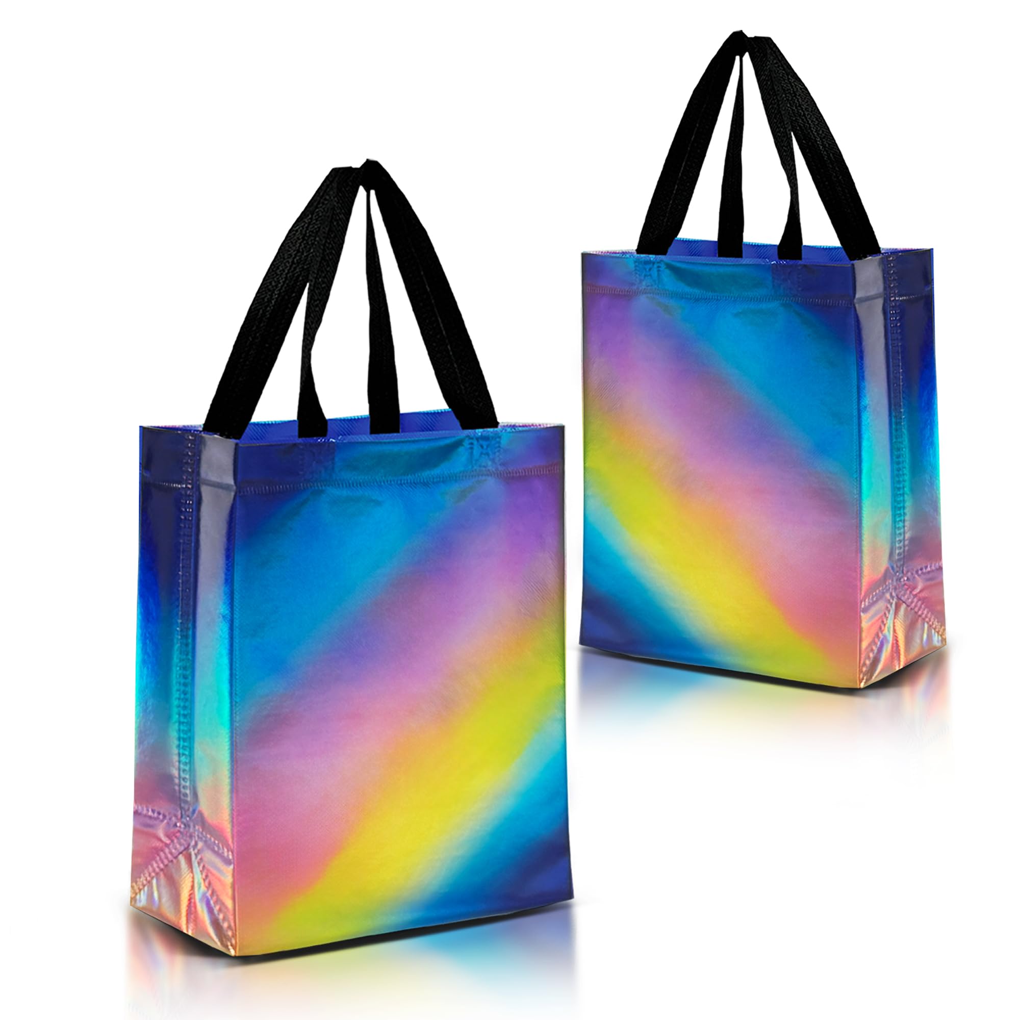 Amazon.com: Nush Nush Gradient Gift Bags Medium Size in Bulk – Set of Reusable Rainbow Gift Bags ...