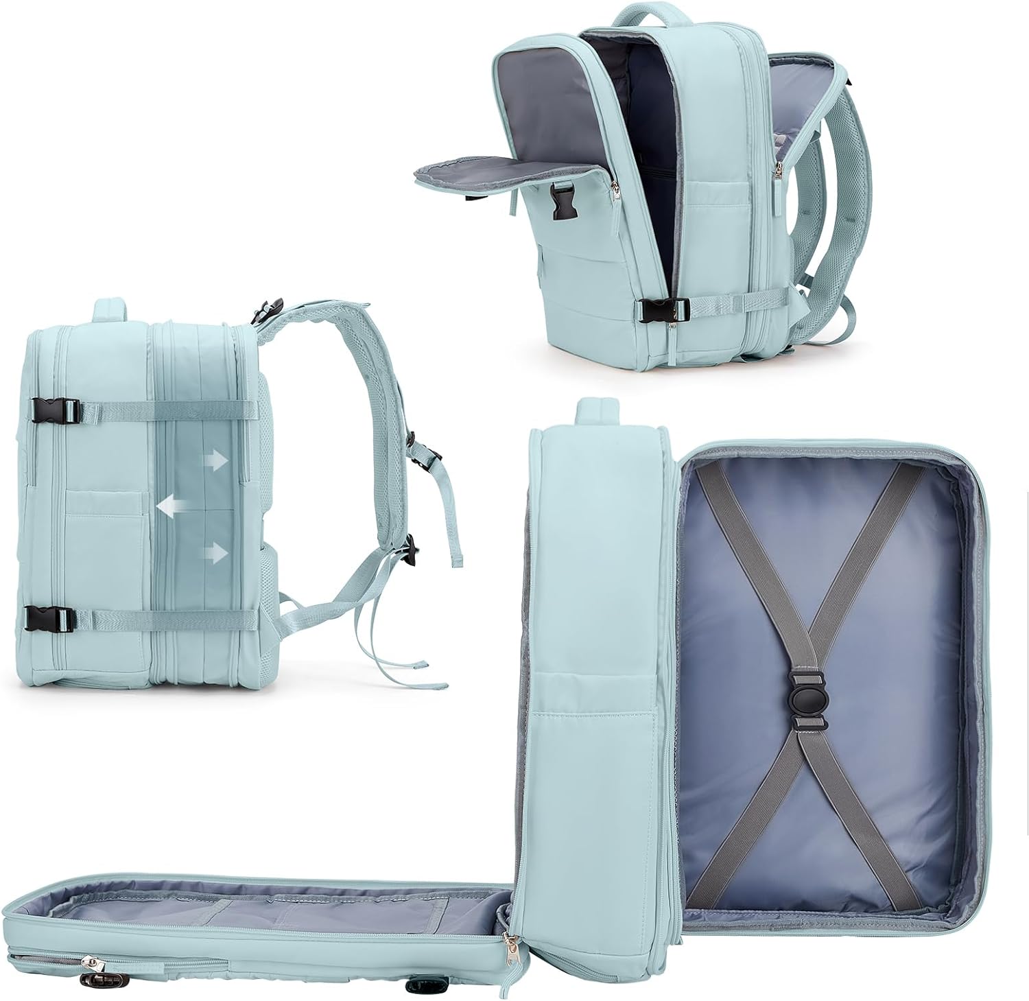 Amazon.com: coowoz Large Travel Backpack For Women Men, Carry On ...