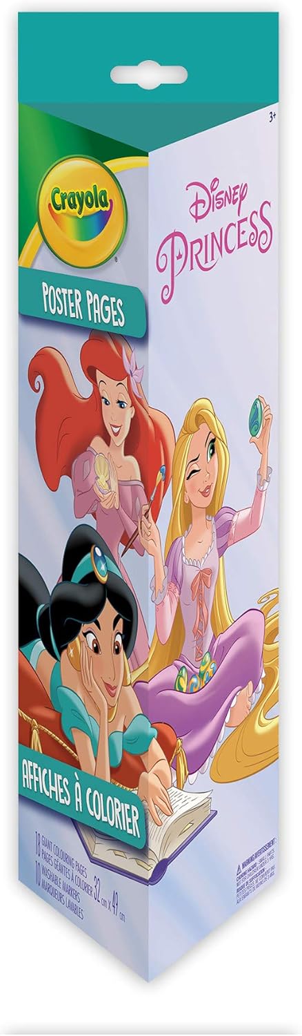Crayola Poster Pages & Markers Set, Disney Princess, Holiday Toys, Gift ...