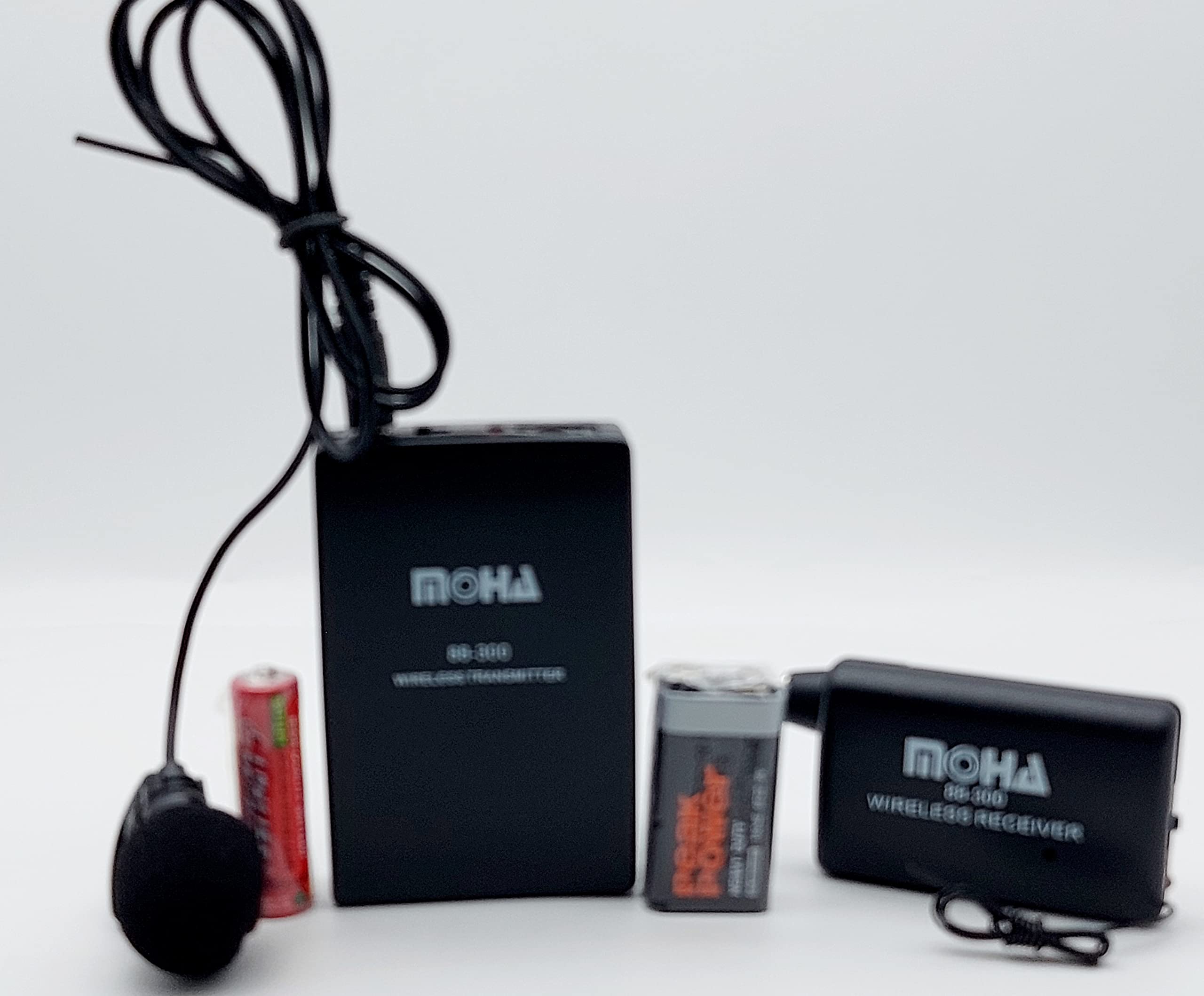 Buy Moha Portable Lavalier Lapel Collar Clip-on FM Wireless Microphone ...