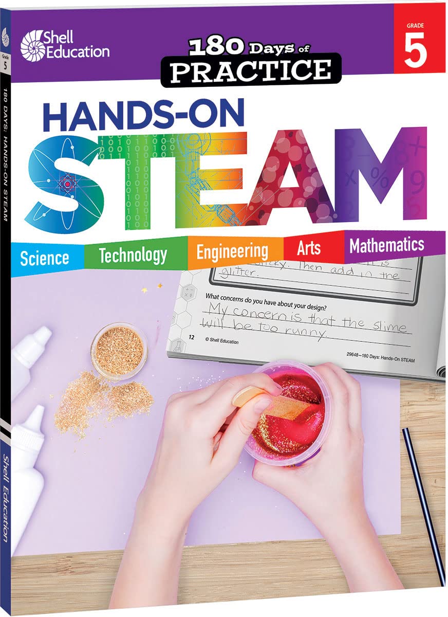 Amazon.com: 180 Days™: STEM/STEAM for 5th Grade Practice Workbook for ...