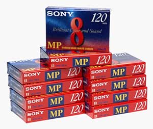 Sony 8 mm 120 Minutos de Grado estándar (Paquete de 10) : Amazon.com.mx: Electrónicos