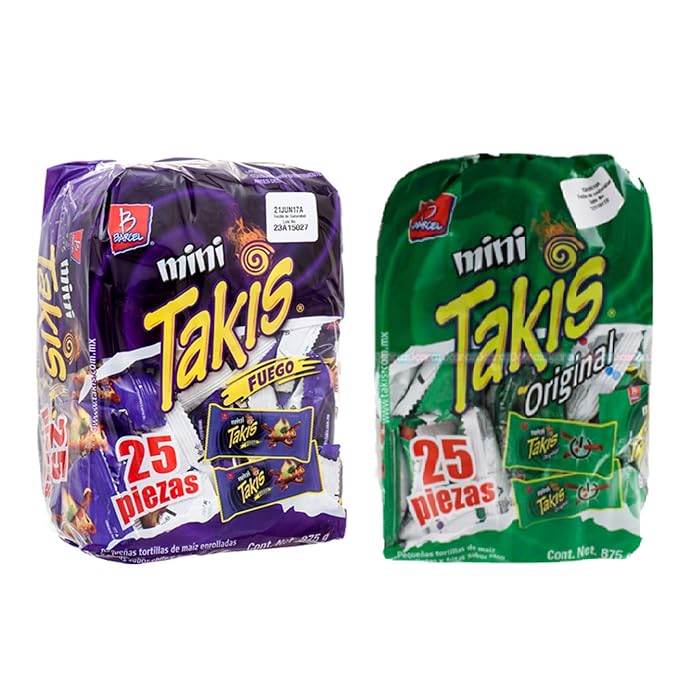 Buy Mini Takis Fuego & Original(2 Pack) Barcel Mexican Version Mega ...