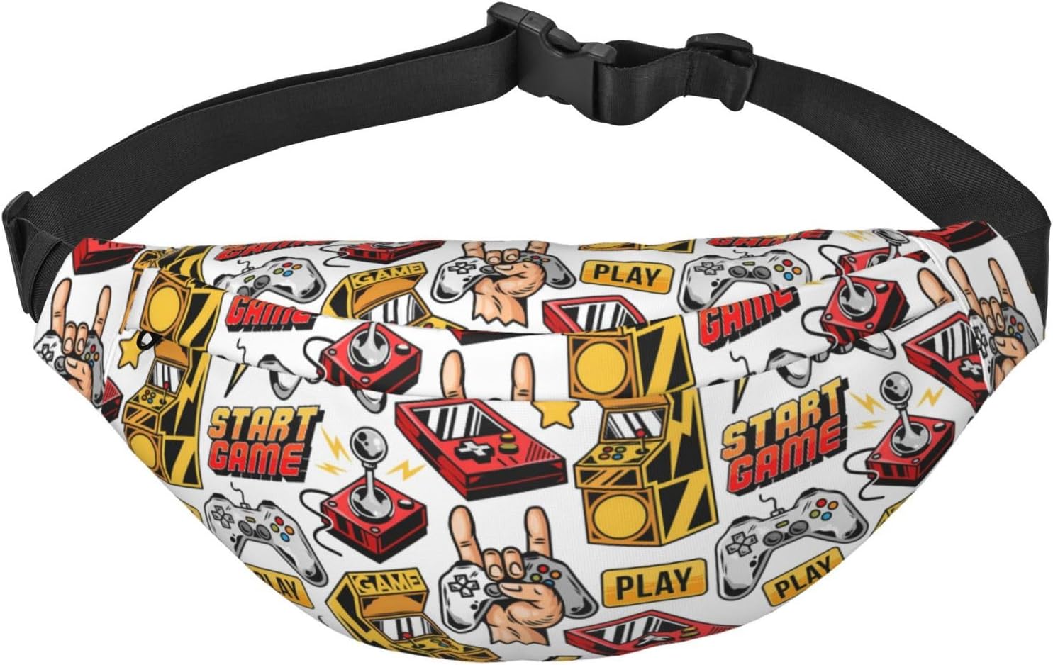 Amazon.com | Vintage Arcade Old Game Controller Joysticks Fanny Pack ...