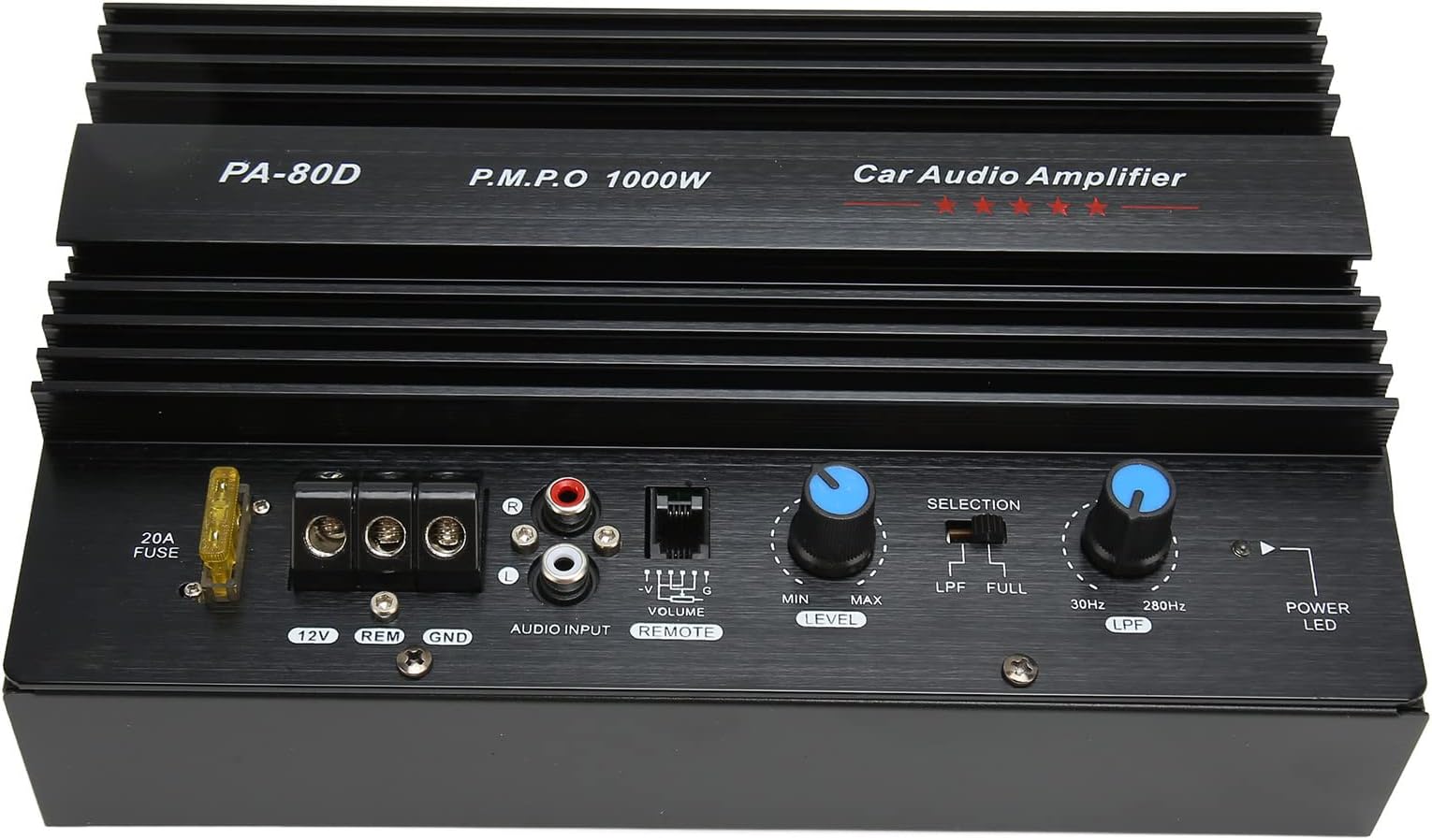 Audio Power Amplifier, 1000W Mono HiFi Sound Quality Subwoofer Output ...