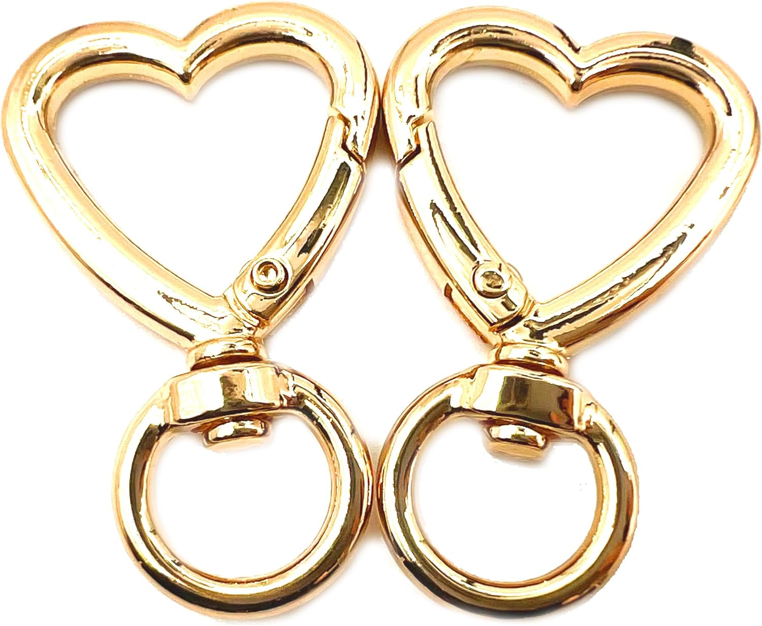 Amazon.com: YIXI-SBest 6 Pcs Gold Heart Shape Swivel Buckles Trigger ...