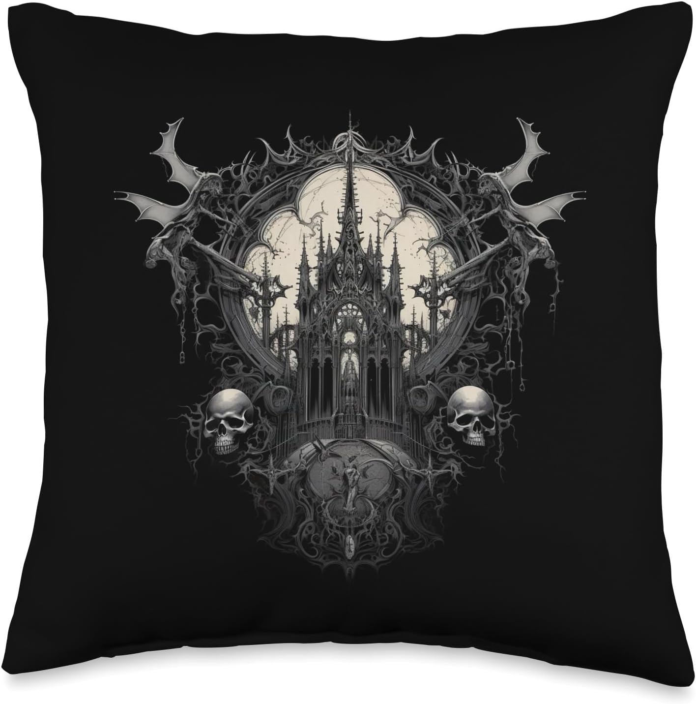 Amazon.com: Occult Gothic Satan Dark Era Wicca Occult Crow Gothic Black ...