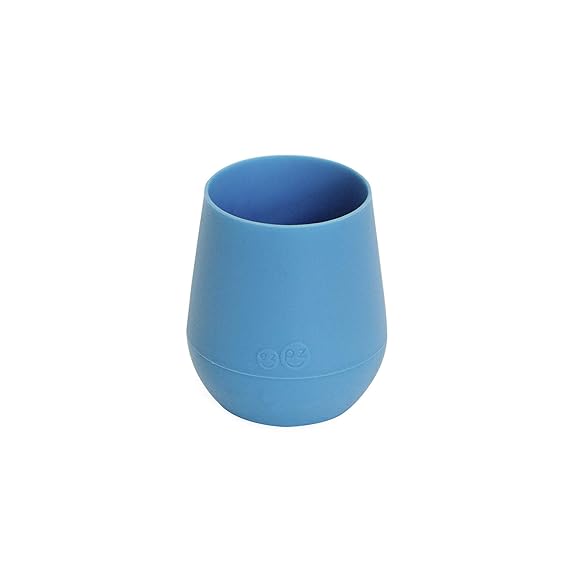 Amazon.com: ezpz Tiny Cup (Blue) - 100% Silicone Training Cup for ...