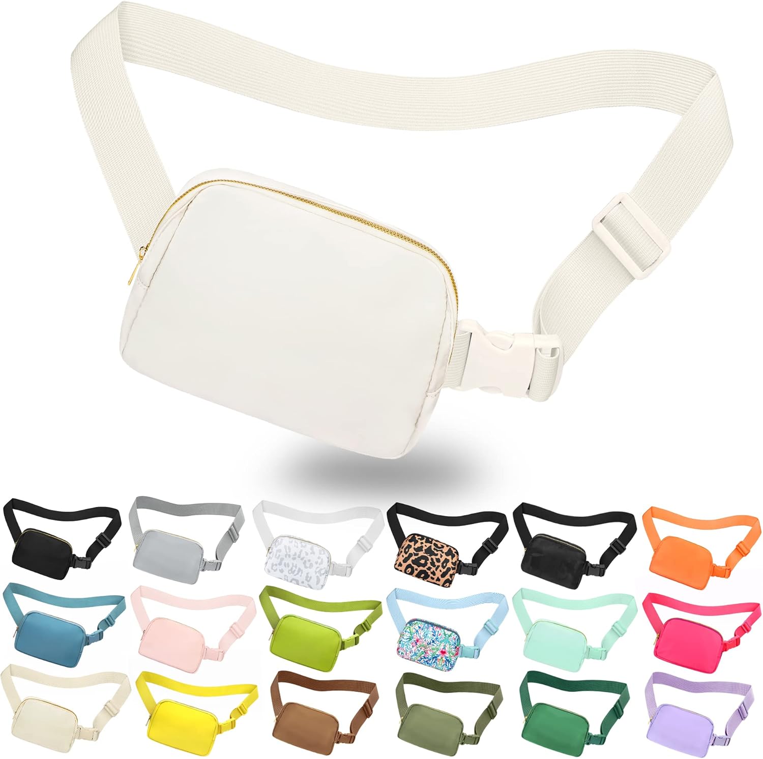 Amazon.com: jealkip Waist Pack for Running Fanny Pack for Women and Men ...