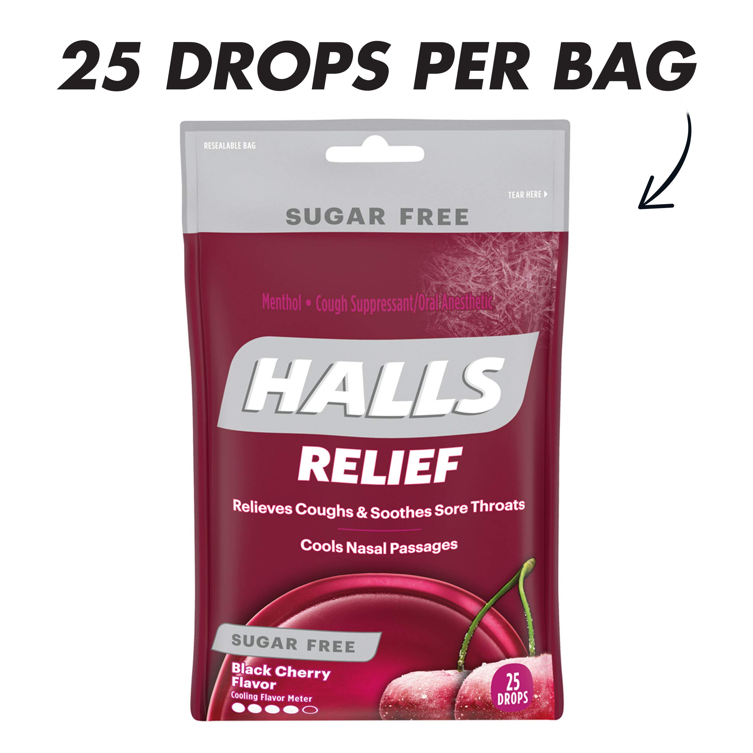 Halls Cough Drops Black Halls Extra Strong Flavor Cough Relief