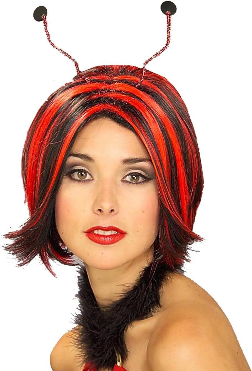 Amazon.com: Lady Bug Wig Adult Halloween Costume Accessory : Clothing ...