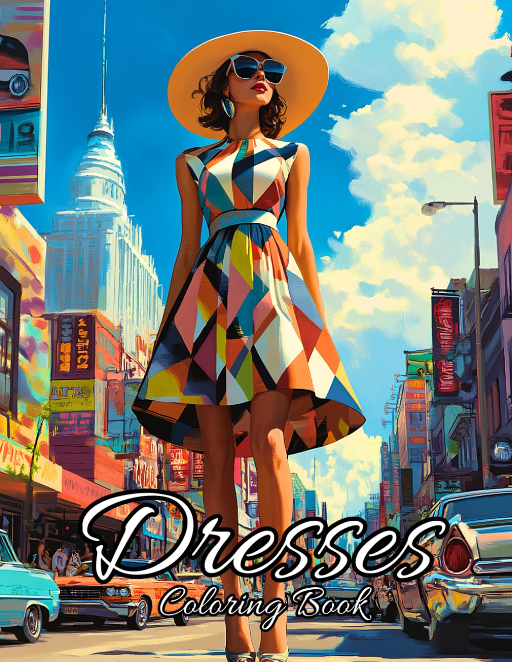 Amazon.com: Dresses Coloring Book: Beautiful Attire to Color for Adults ...