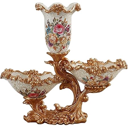 Amazon.com: Vase Ornament Home European-Style Resin Large Flower Vases ...