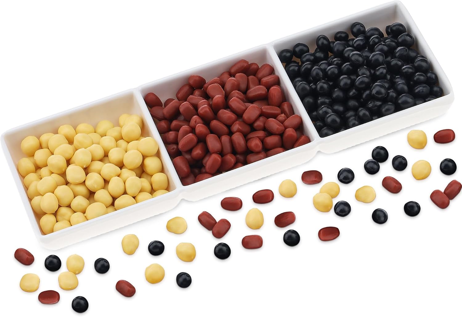 Amazon.com: Woration 180g Artificial Red Yellow Black Peas Faux SOYA ...