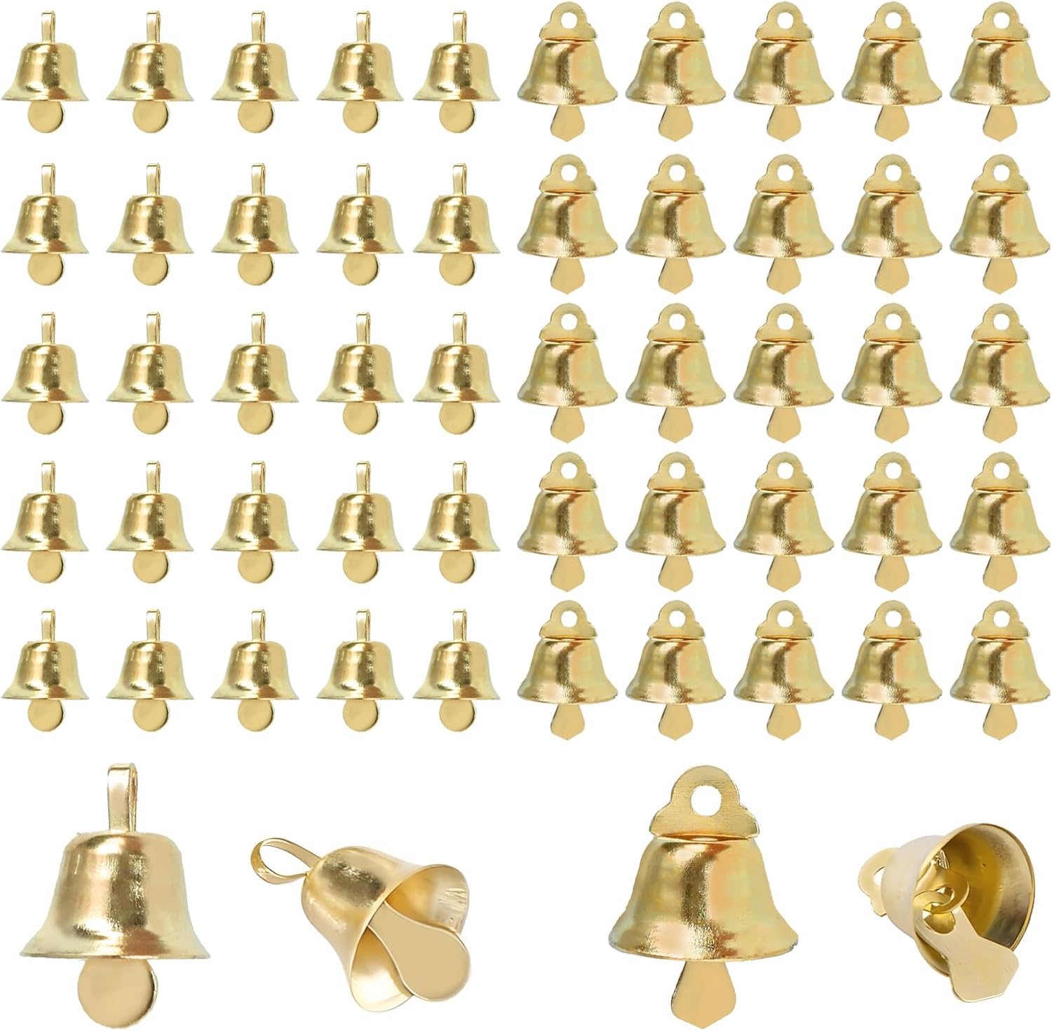 Amazon.com: 120 Pcs Gold Mini Bells Small Bells for Crafts, 60 Pcs 0 ...