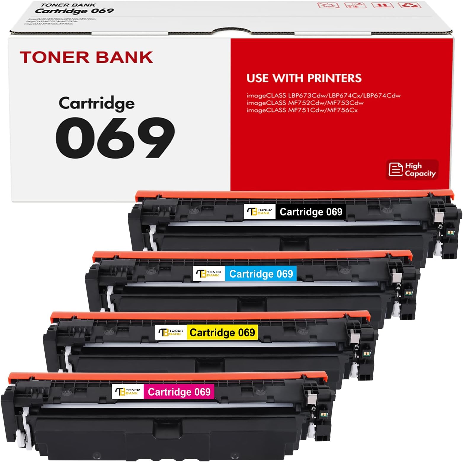 Amazon.com: 069H Toner Cartridge Set Compatible for Canon 069H 069 ...