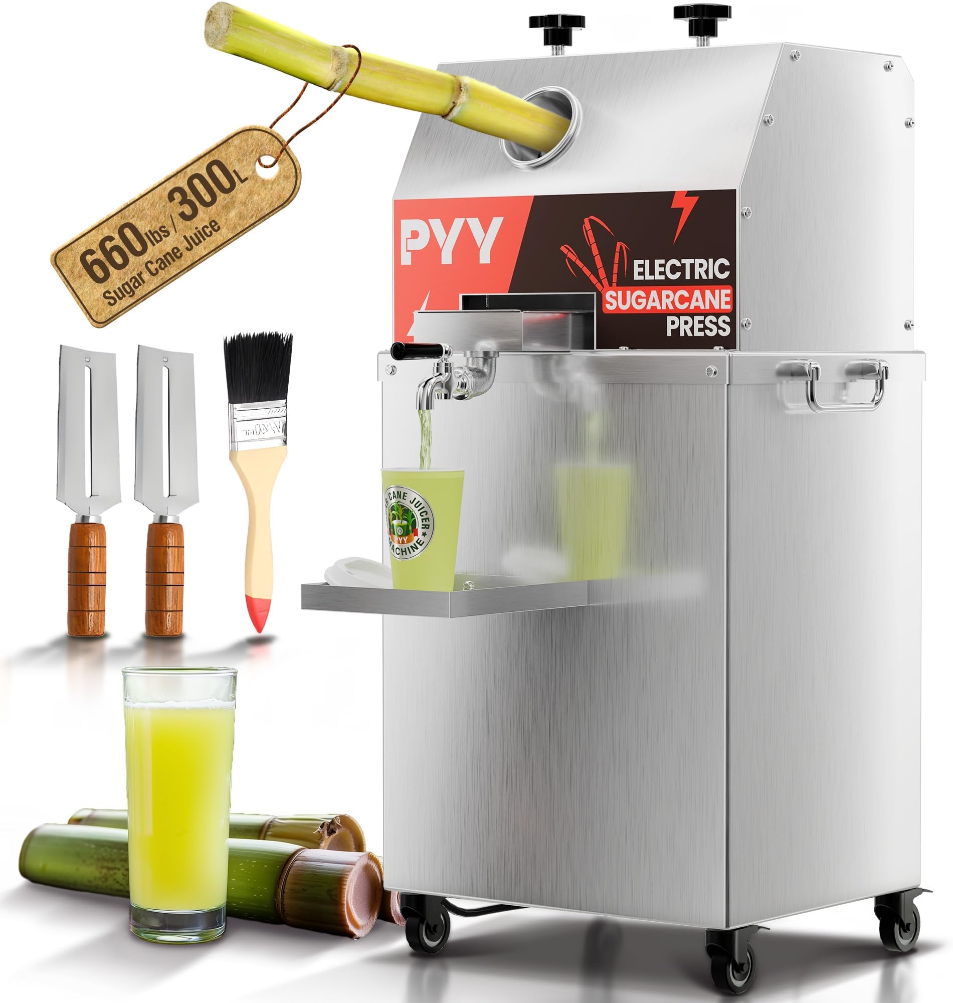 Amazon.com: Samger Manual Sugar Cane Juicer Machine Stainless Steel ...