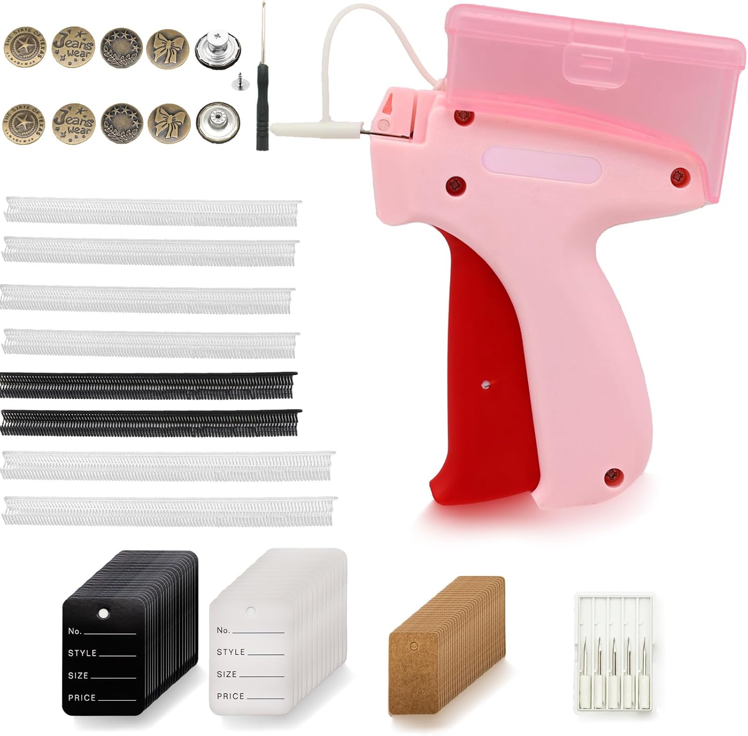 Amazon.com : DAWNGHY Clothing Tag Gun, T2025 Model, Pink, 1/4 inch ...