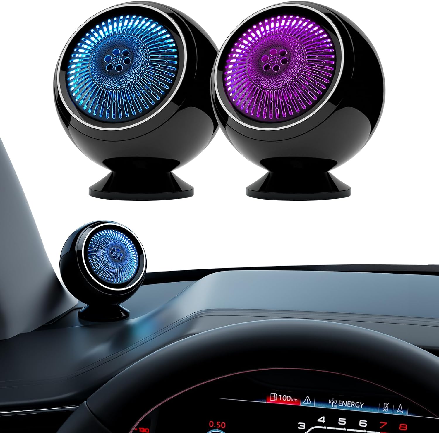 Amazon.com: 2.5-inch 140 Watt Portable Tweeters, with Crossovers & RGB ...