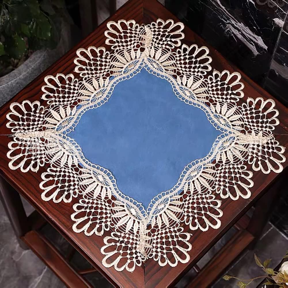 Amazon.com: Topwon Macrame Bedside Tablecloth Lace Nighstand Dust Cover ...