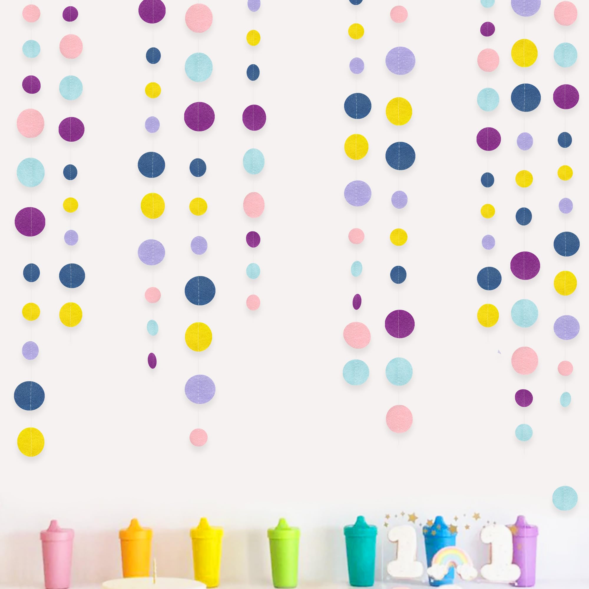 Snapklik.com : Oh Happy Day Decorations Navy Blue Yellow Purple Pink ...