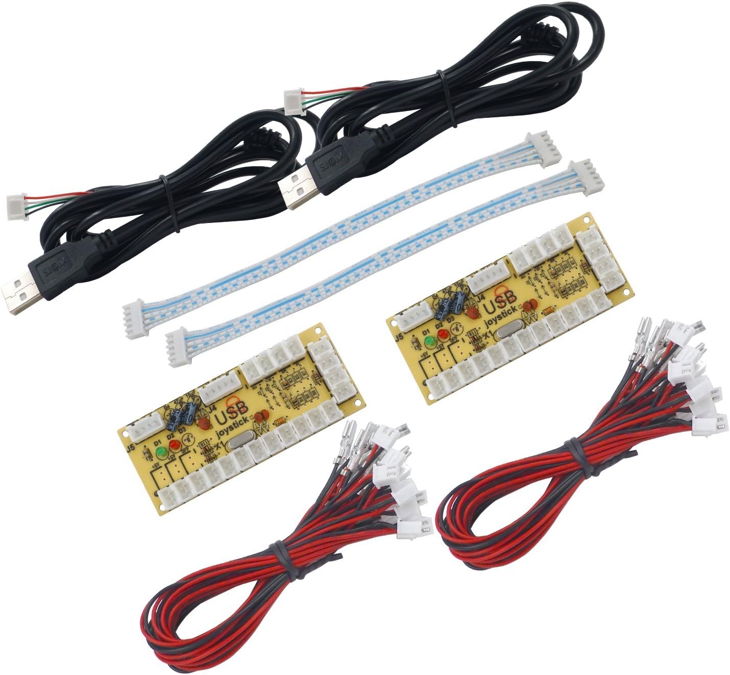 Amazon.com: SJ@JX Arcade Game Controller USB Encoder Zero Delay 2 ...