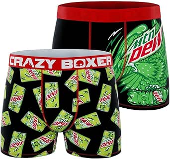 CRAZYBOXER Men's Underwear Mountain Dew Non-slip waistband Comfortable ...
