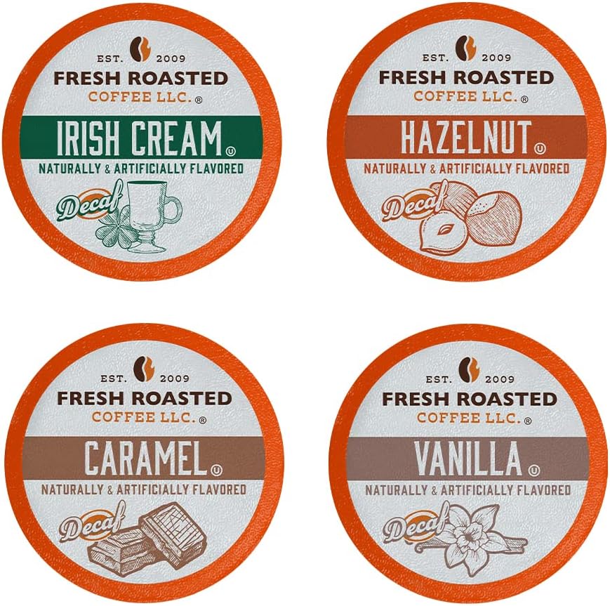 Amazon.com: Double Donut Decaf Medium Roast Coffee Pods Variety Pack ...