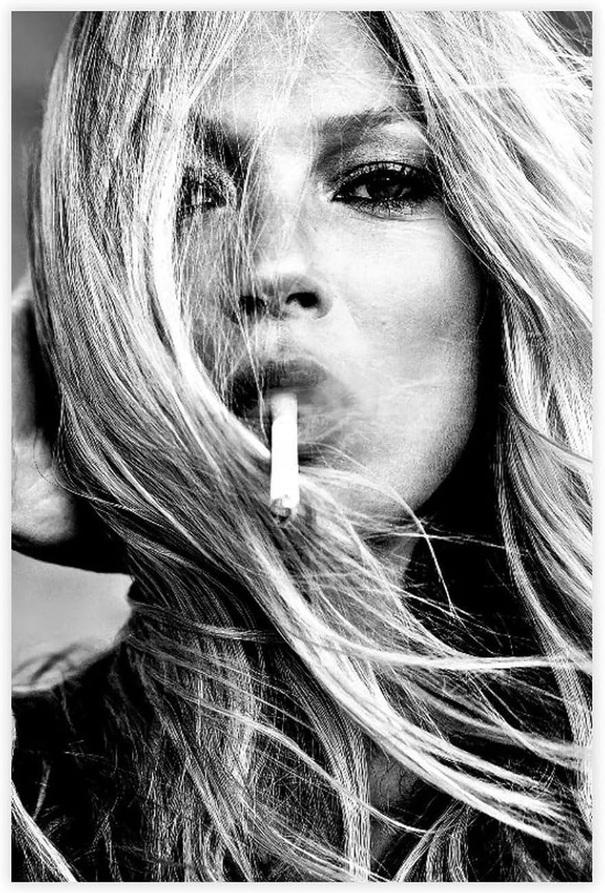 Amazon.com: Hazzzey High Fashion Poster Trendy Black and White Wall Art Luxury Feminist Canvas ...