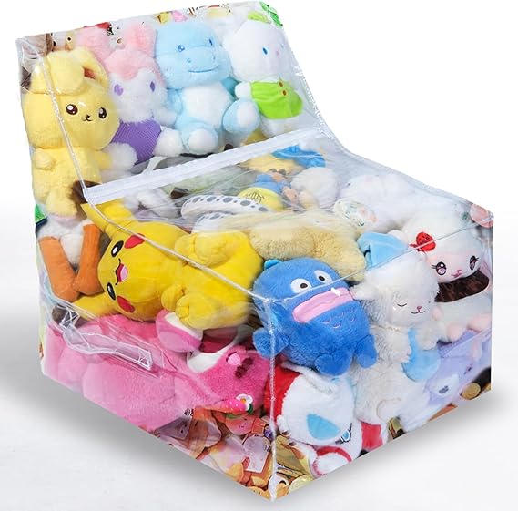 Amazon.com: Doblopup Clear Stuffed Animal Storage Chair, Waterproof PVC ...