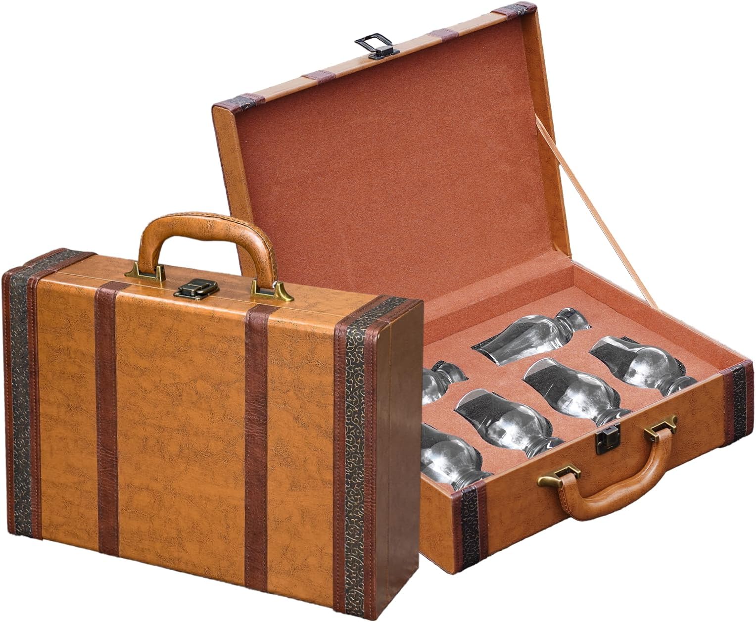 Amazon.com: HURZMORO Leather Storage Rack for Glencairn Whisky Glass, 6 ...