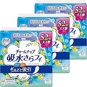 Amazon.co.jp: Unicharm Charm Up Absorbent Panty Liner, 3.9 fl oz (10 cc ...