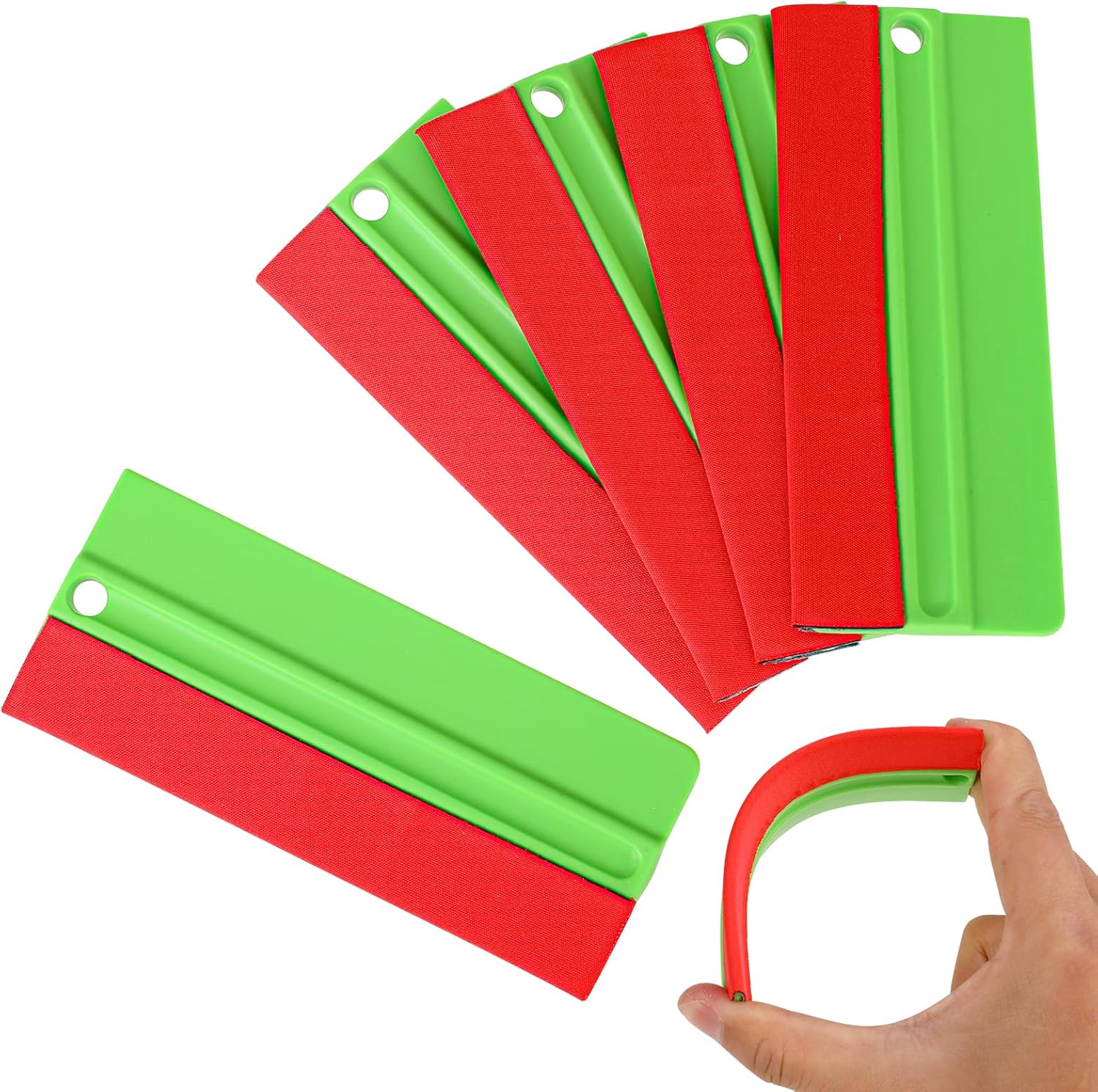 Amazon.com: 5Pack Vinyl Squeegee 5 inch Felt Squeegee Soft Plastic ...