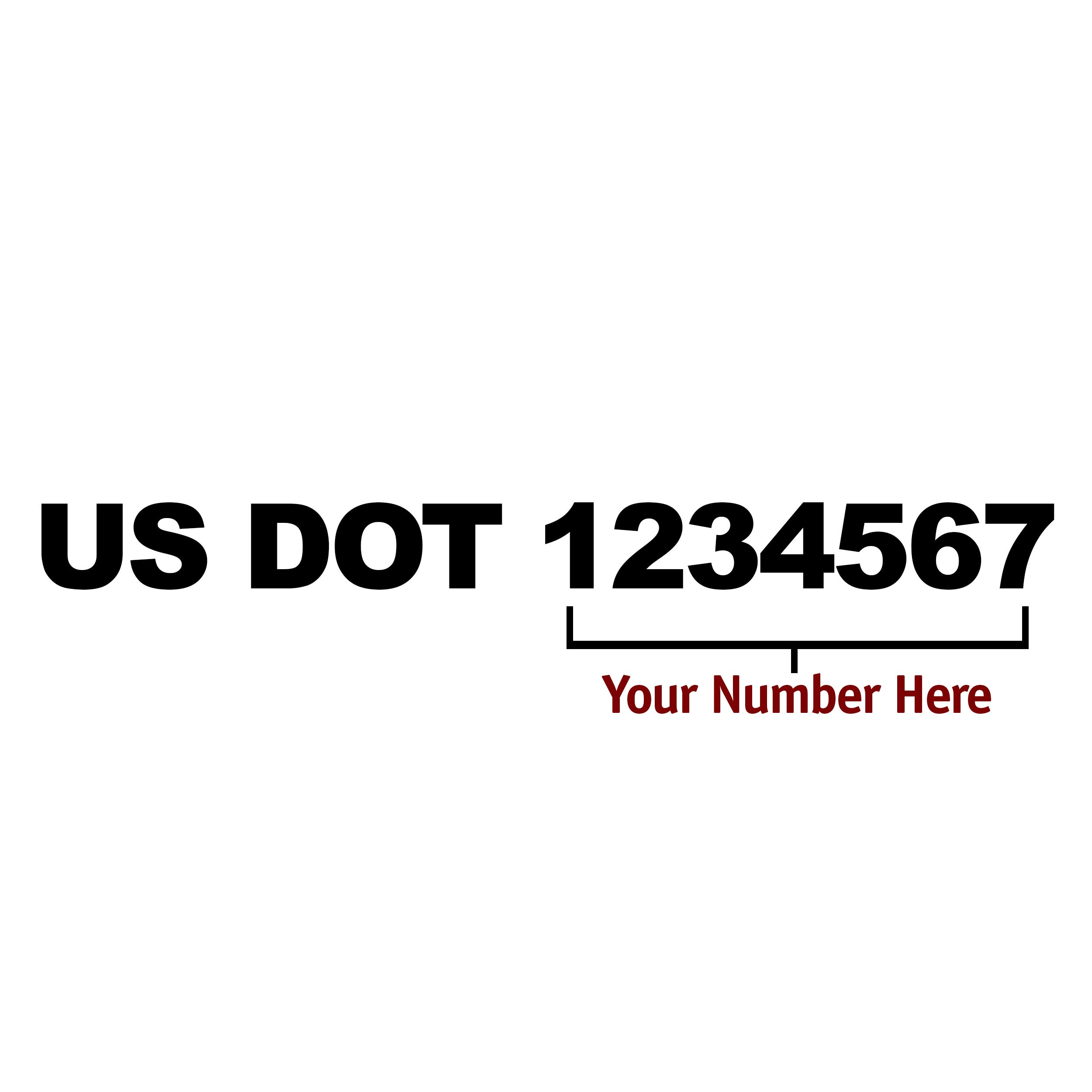 Amazon.com: USDOT, MC Carrier, CA Number, GVW, KYU, VIN, Die Cut Decal ...
