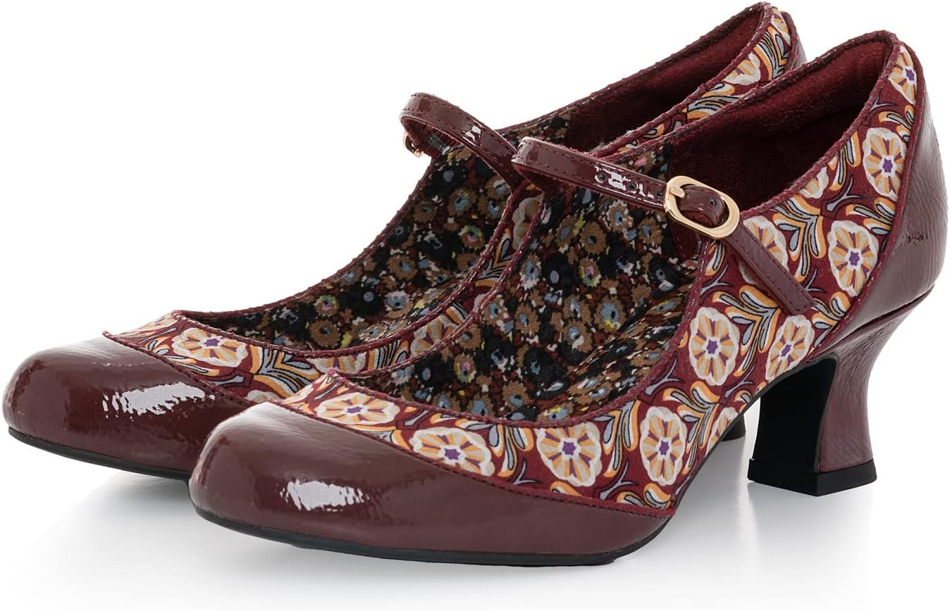Amazon.com | Ruby Shoo Clara Mid Heel Bar Shoe Work/Play Indulgence ...